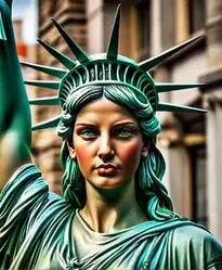 Free Statue Liberty Woman Face Swap