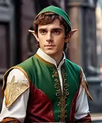 Elf Costume Man Face Swap