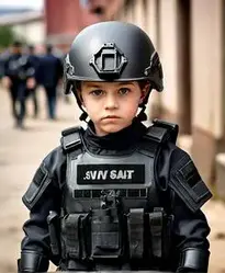 Free Junior SWAT Costume Child Face Swap