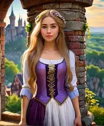 Free Rapunzel Attire Face Swap