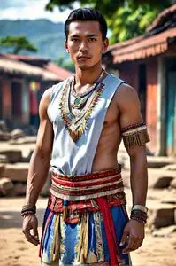 Native Filipino Costume Male Face Swap