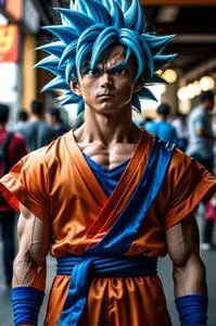 Goku Super Saiyan Blue Face Swap