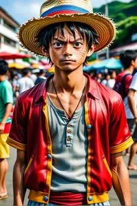 Luffy Outfit Face Swap