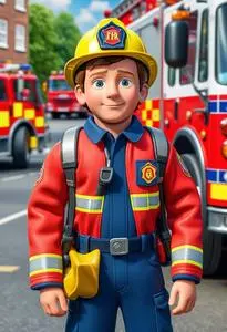 Fireman Sam Image Face Swap