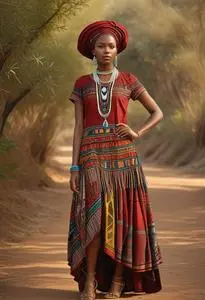 African Native Costume Face Swap