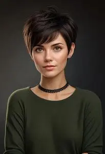 Free Female Middle Aged Pixie Cut Hairstyle Face Swap