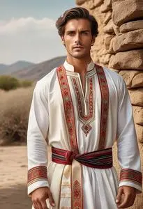 White Traditional Dress Man Face Swap
