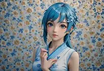 Free Blue Anime Wallpaper Add Your Photos