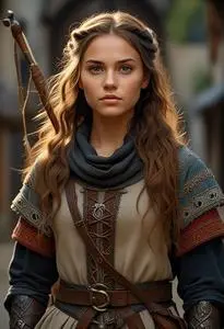 Medieval Huntress Outfit Face Swap
