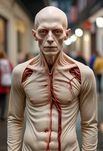 Pale Man Halloween Costume Face Swap