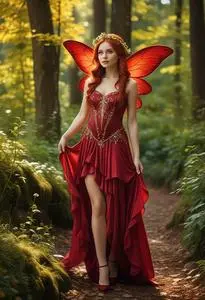 Ruby The Red Fairy Costume Face Swap