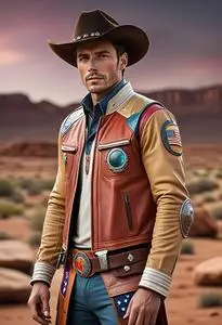 Space Cowboy Outfit Man Face Swap