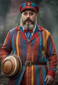 Captain Spaulding Costume Plus Size Face Swap