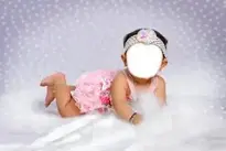 Free Baby Girl Face In Hole, Face Swap