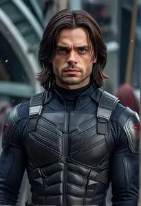 Free Bucky Barnes Winter Soldier Costume Face Swap