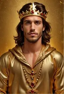 Man Gold King Crown Face Swap