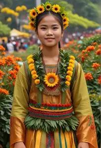 Panagbenga Festival Costume Simple Face Swap