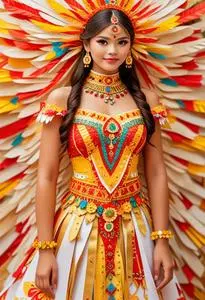 Paper Doll Sinulog Festival Costume Face Swap