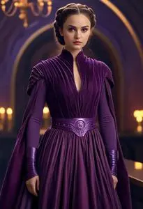 Free Padme Amidala Purple Dress Face Swap