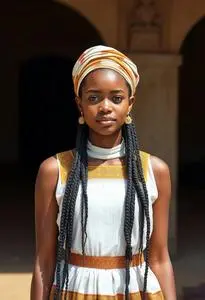 Angola National Costume Female Face Swap