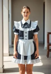 English Maid Costume Face Swap