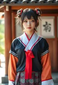 Female Bakugou Costume Face Swap