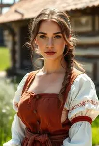 Free Medieval Peasant Costume Woman Face Swap
