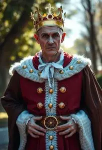 Adult King Halloween Costume Face Swap