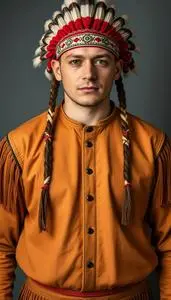 Native American Halloween Costume Man Face Swap