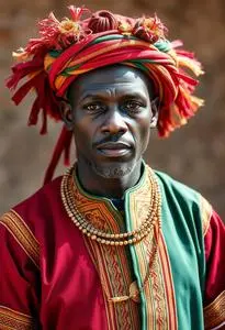 Free Angola National Costume Male Face Swap