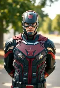 Captain Man Costume Face Swap