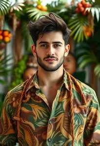 Jungle Theme Party Outfit Male Face Swap