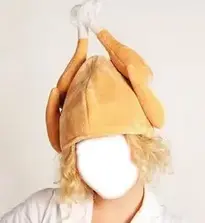 Thanksgiving Turkey Hat Halloween Costume / Fancy Dress For Women Face Swap