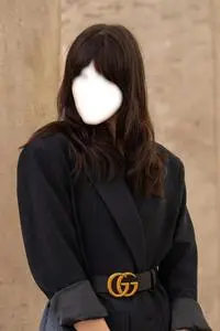Free Woman Fashion Model Black Dress Face Swap