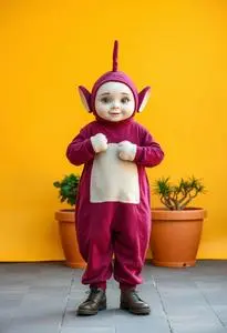 Teletubby Costume Man Face Swap