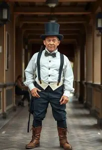 Victorian Music Hall Costume Face Swap