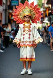 Free Sinulog Festival Paper Doll Costume Face Swap