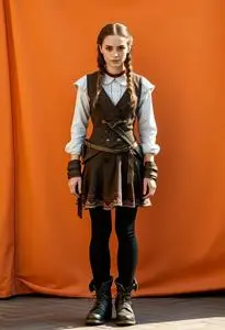 Van Helsing Costume Girl Face Swap