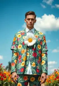 Free Flower Power Fancy Dress Men Face Swap