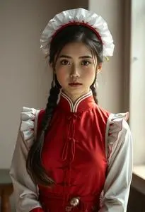 Free Chinese Maid Costume Face Swap
