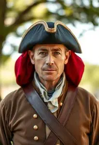 Adult Colonial Soldier Costume Face Swap