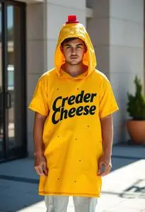 Cracker Cheese Spray Adult Costume Face Swap