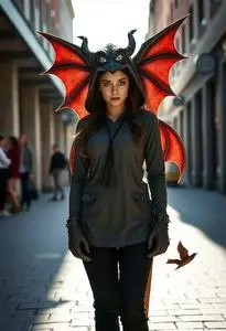 Free Gargoyle Costume Girl Face Swap
