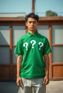 Free Green Question Mark Costume Face Swap