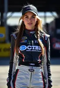Nascar Driver Woman Costume Face Swap
