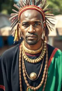 Angola National Costume Male Face Swap