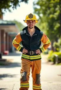 Firefighter Dance Costume Face Swap