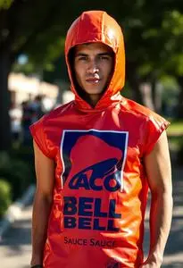 Fire Taco Bell Sauce Packet Taco Bell Costume Face Swap