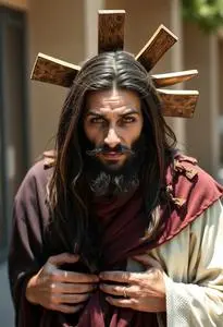 Evil Jesus Costume Face Swap