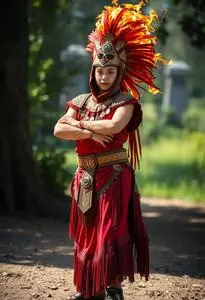 Fire Costume Dance Face Swap
